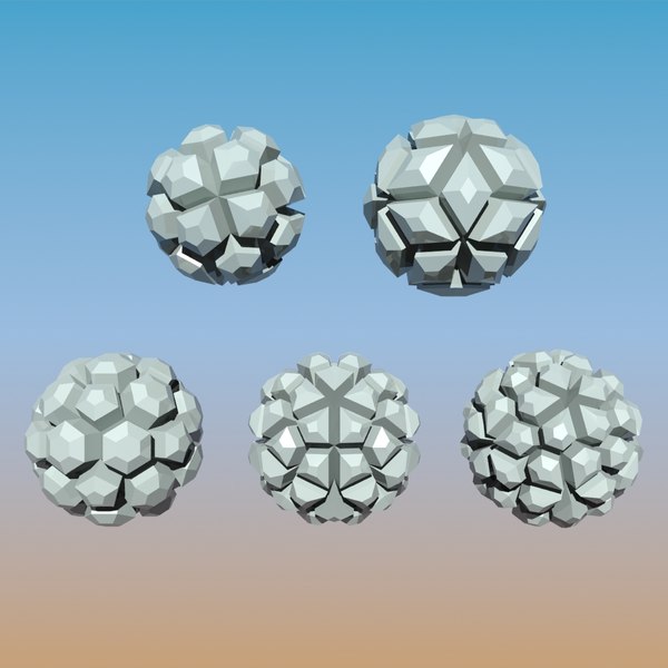 3d geometric shape pack model