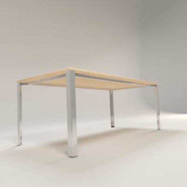free dining table 3d model