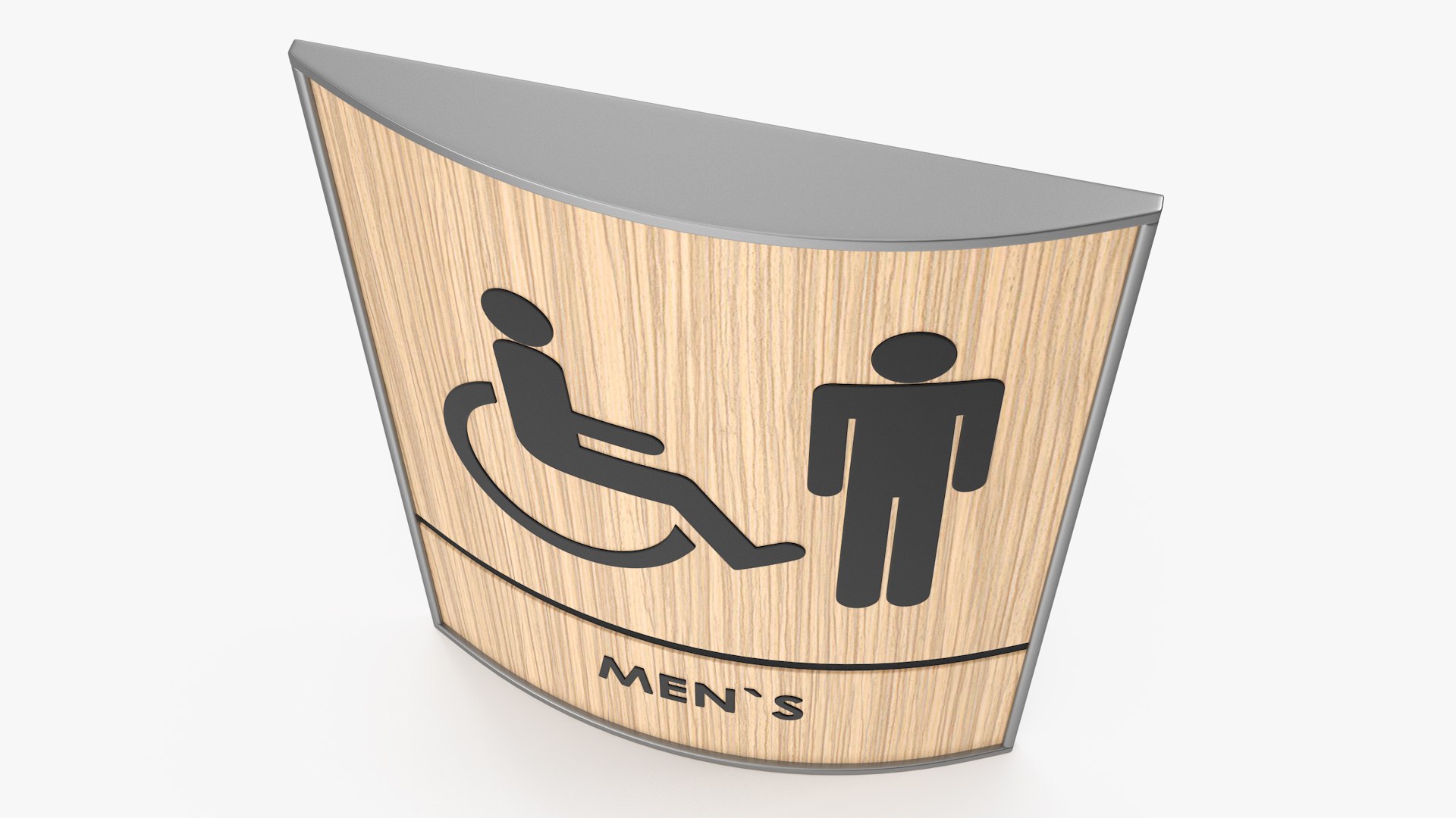 Mens Accessible Restroom Sign 3D Model - TurboSquid 2042138