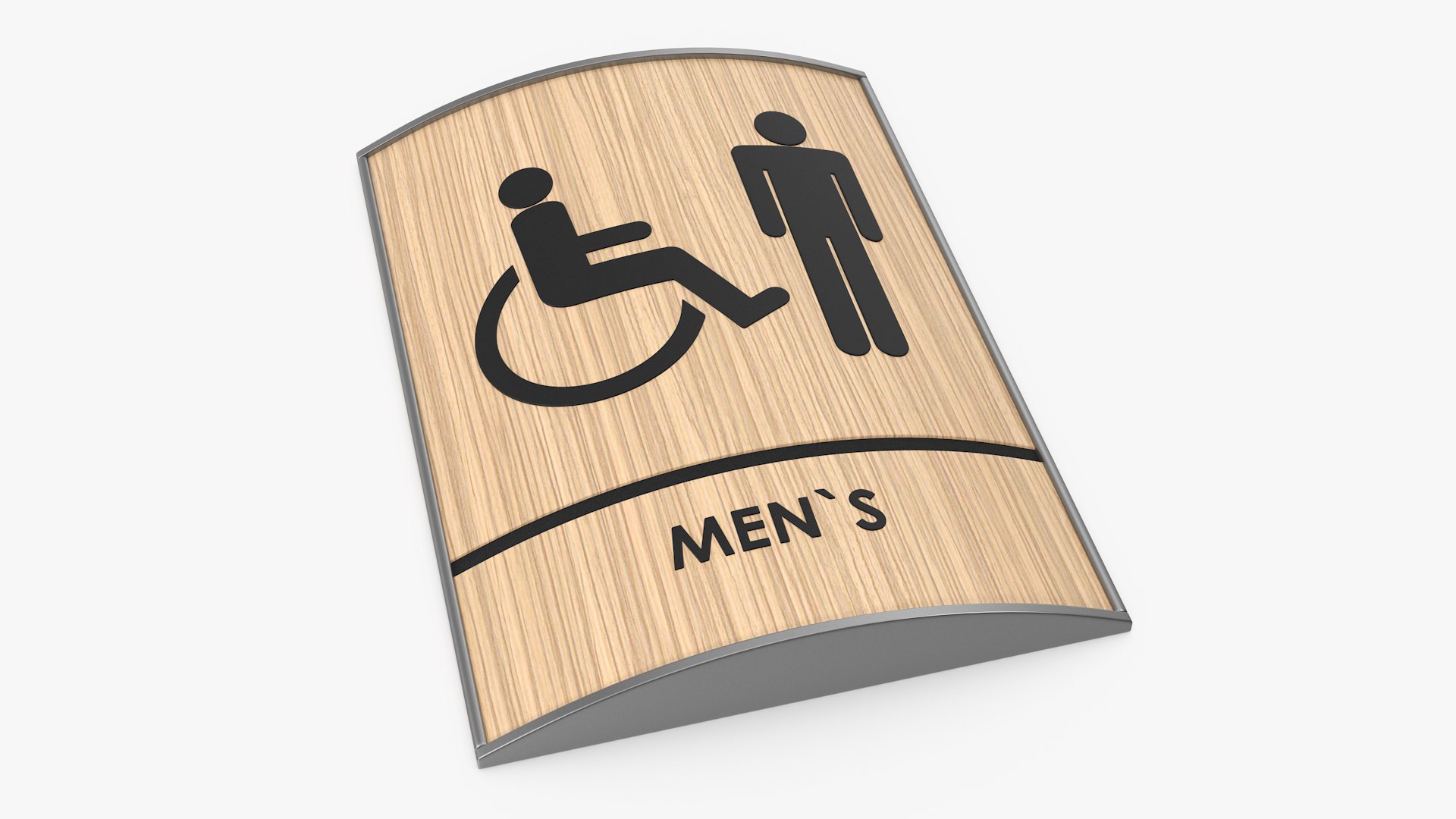 Mens Accessible Restroom Sign 3D Model - TurboSquid 2042138