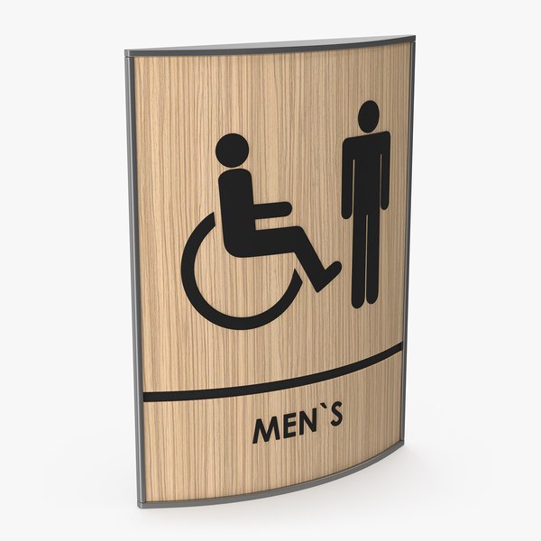 Mens Accessible Restroom Sign 3D 모델 - TurboSquid 2042138