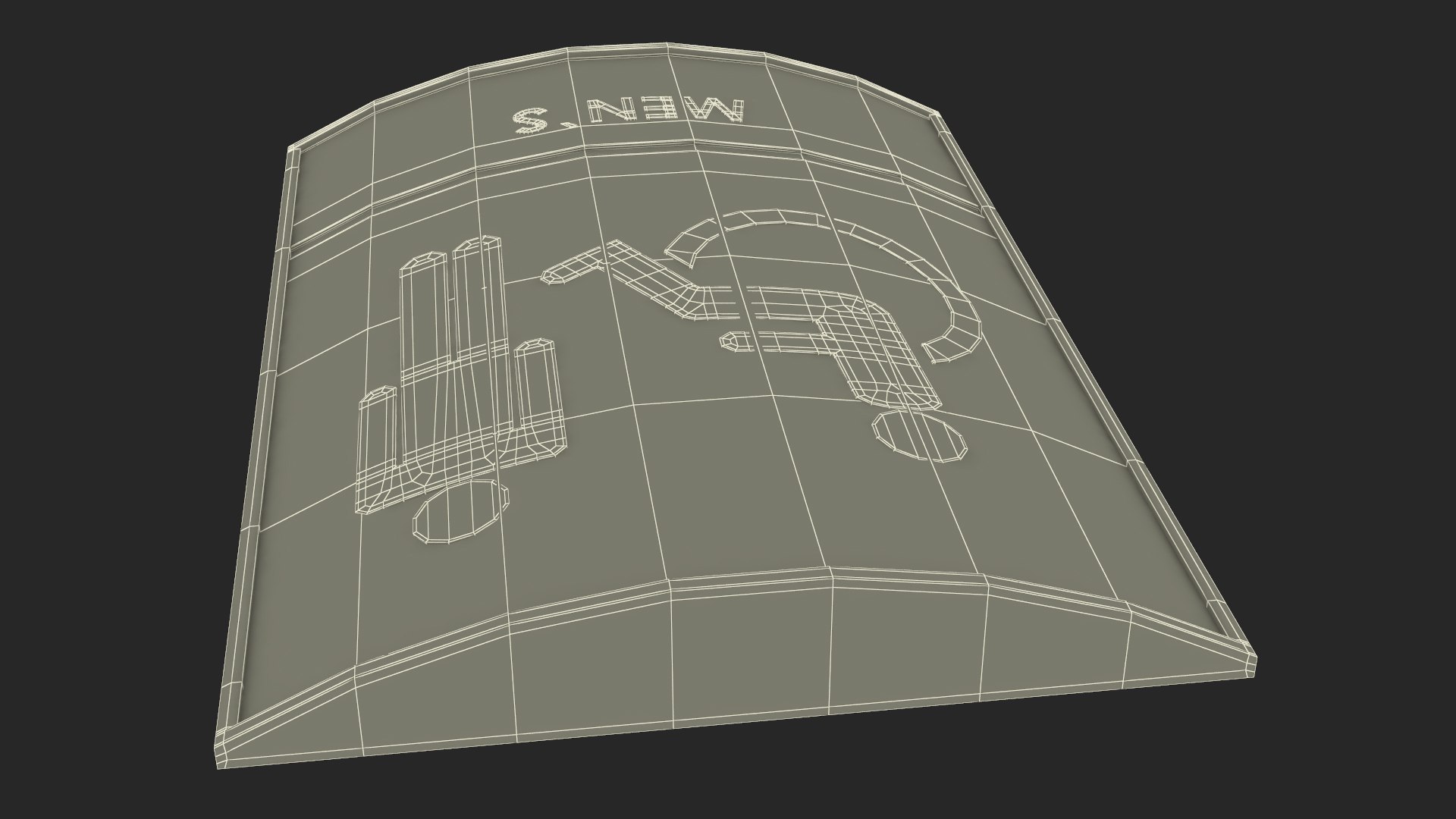 Mens Accessible Restroom Sign 3D model - TurboSquid 2042138