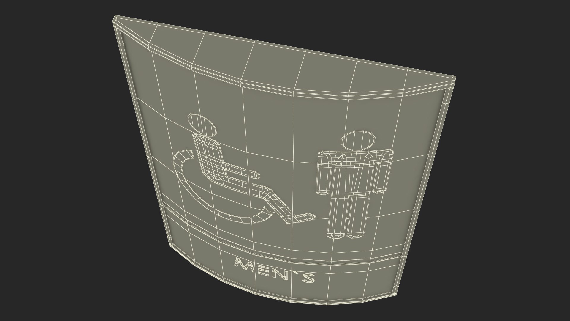 Mens Accessible Restroom Sign 3D model - TurboSquid 2042138
