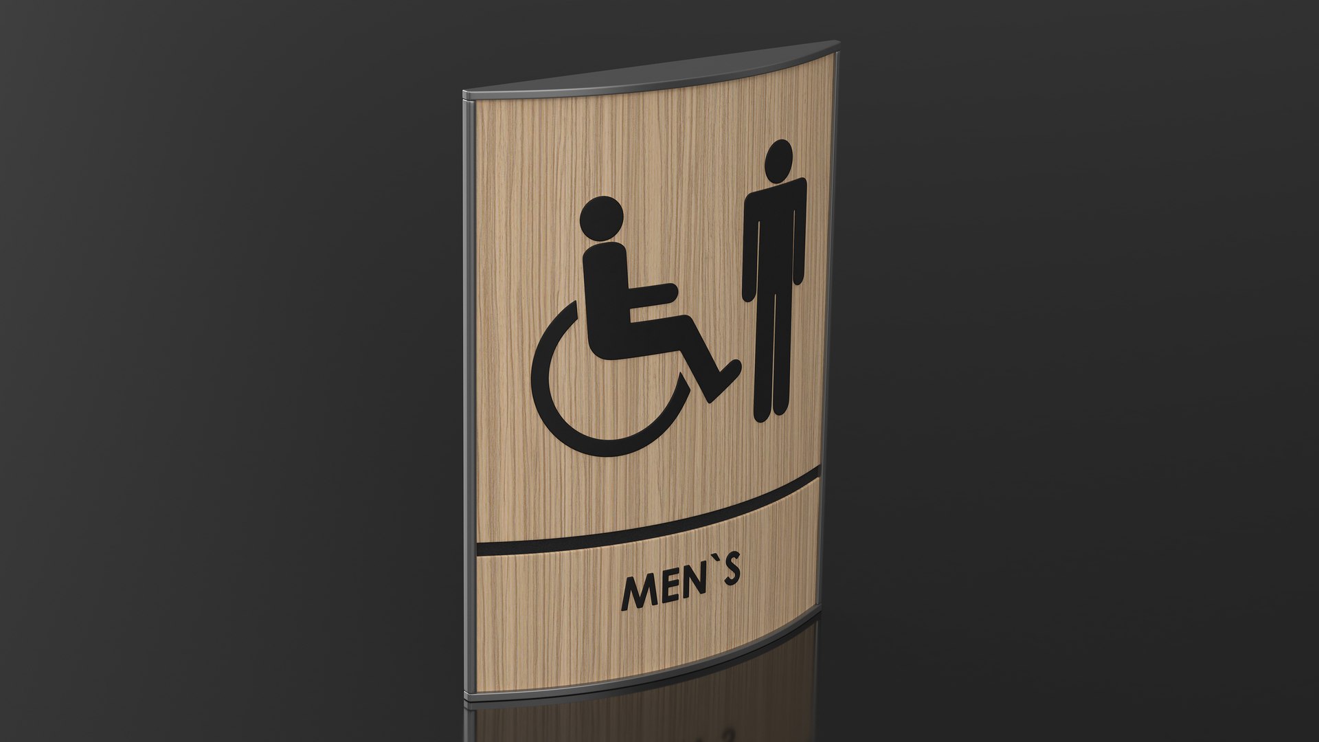 Mens Accessible Restroom Sign 3D Model - TurboSquid 2042138