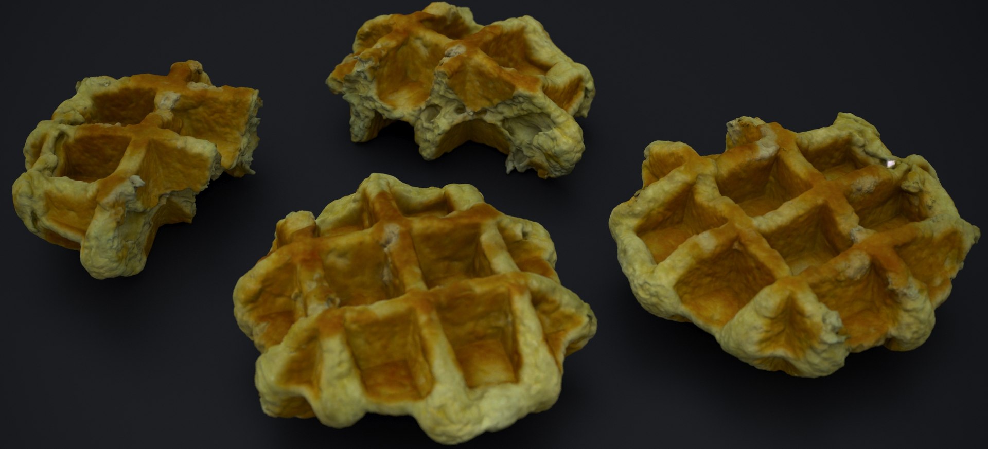 3D GERMAN STREET FOOD WAFFLES 2024 - TurboSquid 2249318