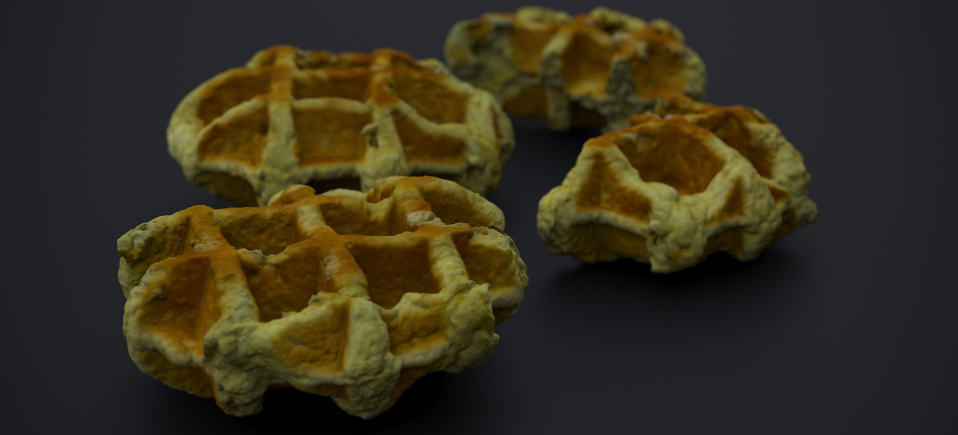3D GERMAN STREET FOOD WAFFLES 2024 - TurboSquid 2249318