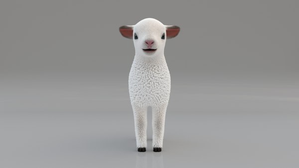3D Sheep Lamb FUR ANIMATED model - TurboSquid 1961285