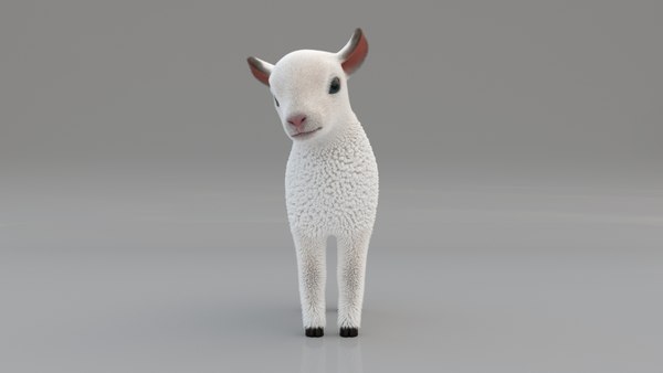 3D Sheep Lamb FUR ANIMATED model - TurboSquid 1961285