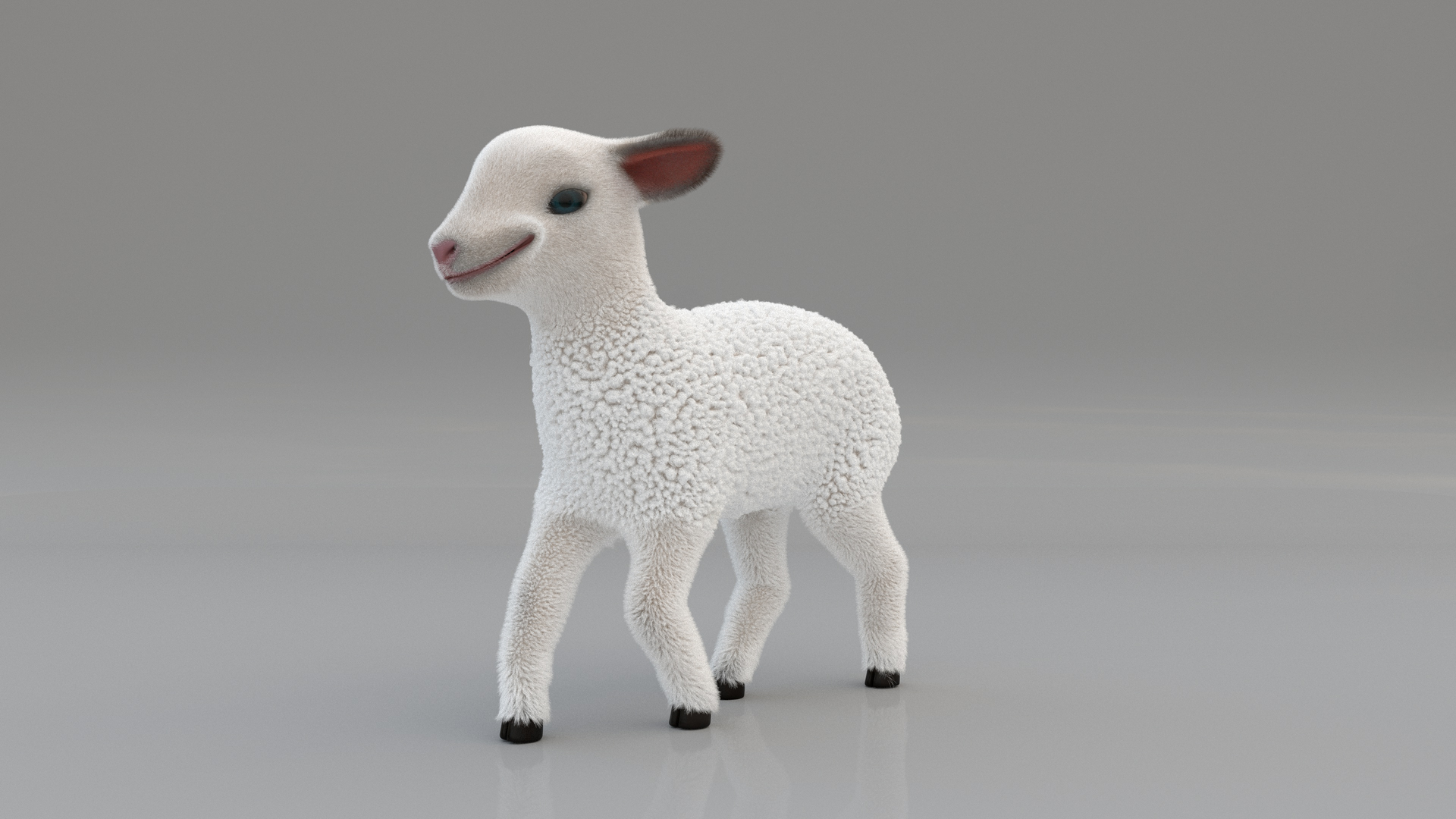 3D Sheep Lamb FUR ANIMATED model - TurboSquid 1961285