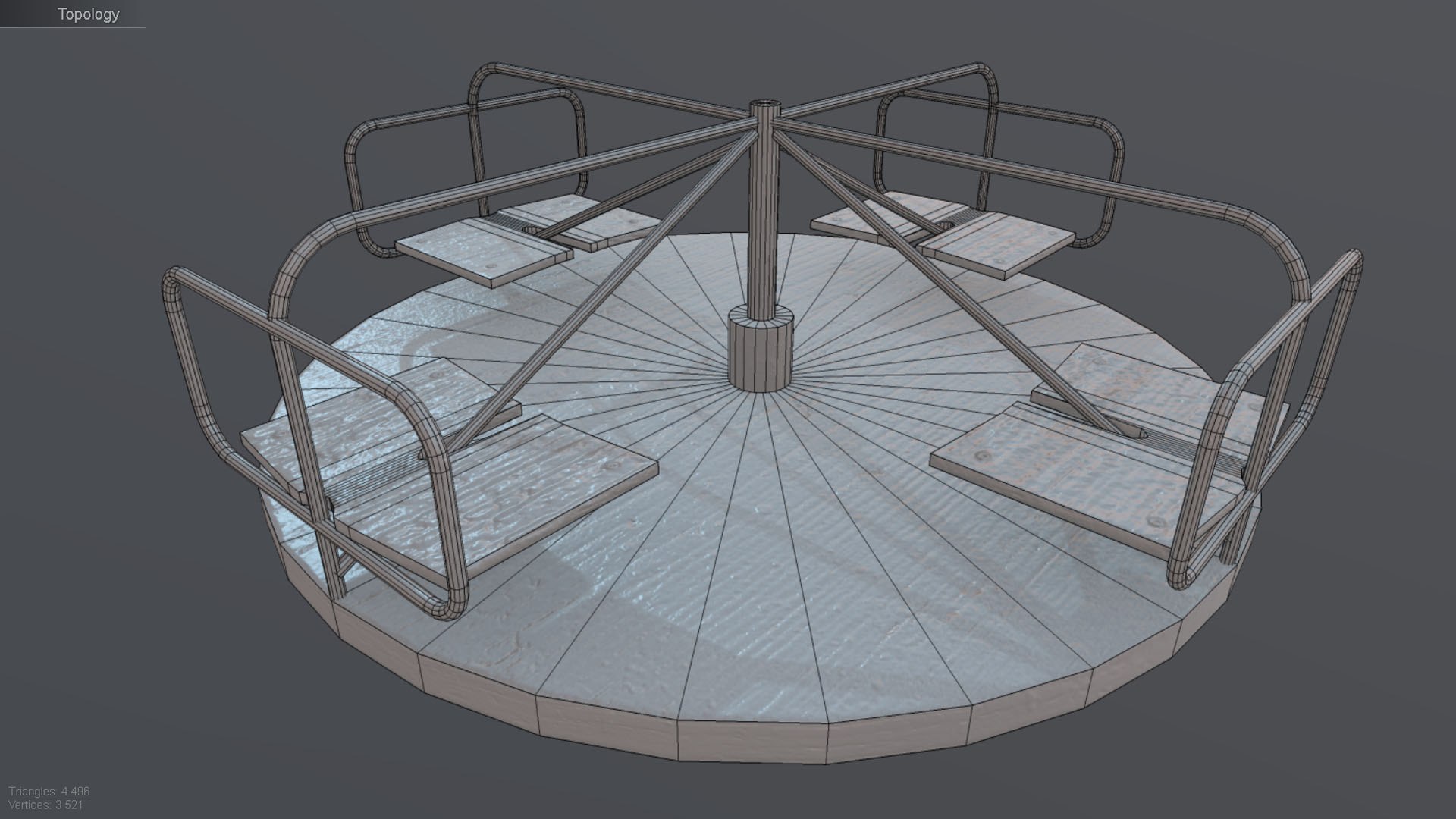 Carousel 3D Model - TurboSquid 1423843
