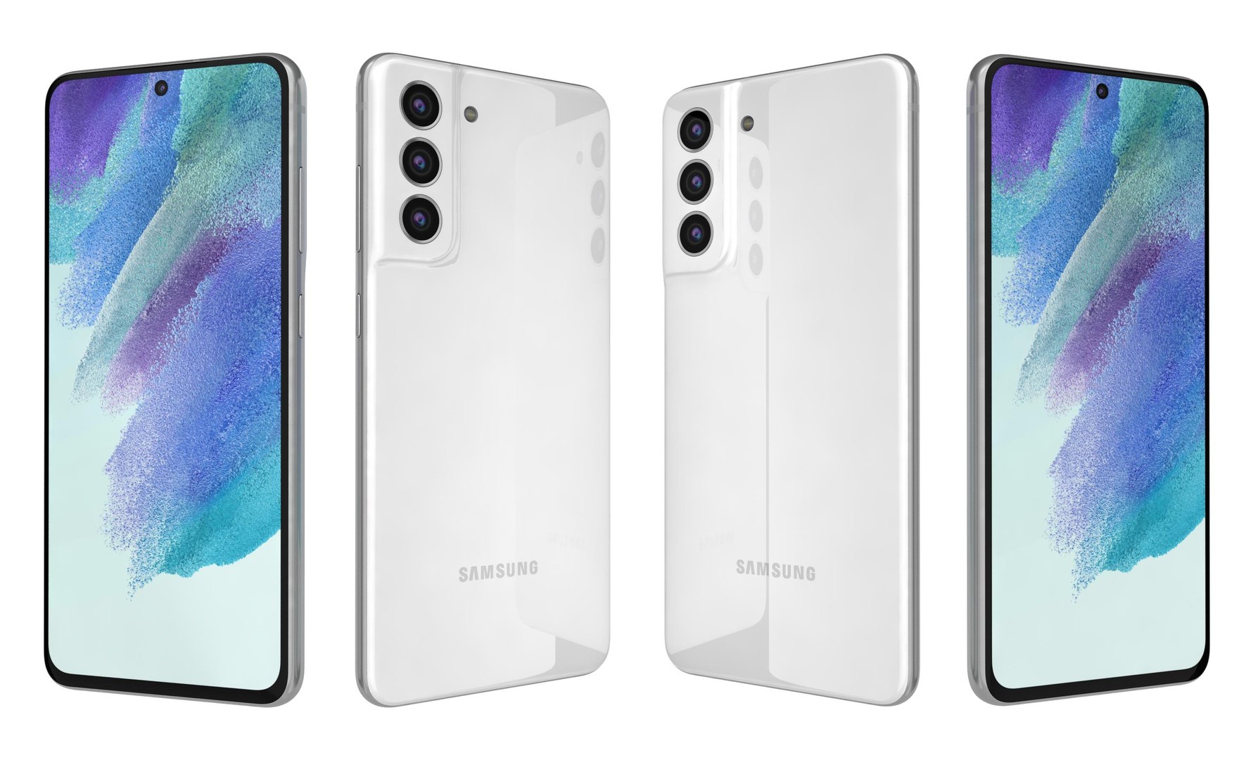 Samsung Galaxy S21 FE 5G White 3D - TurboSquid 1845069