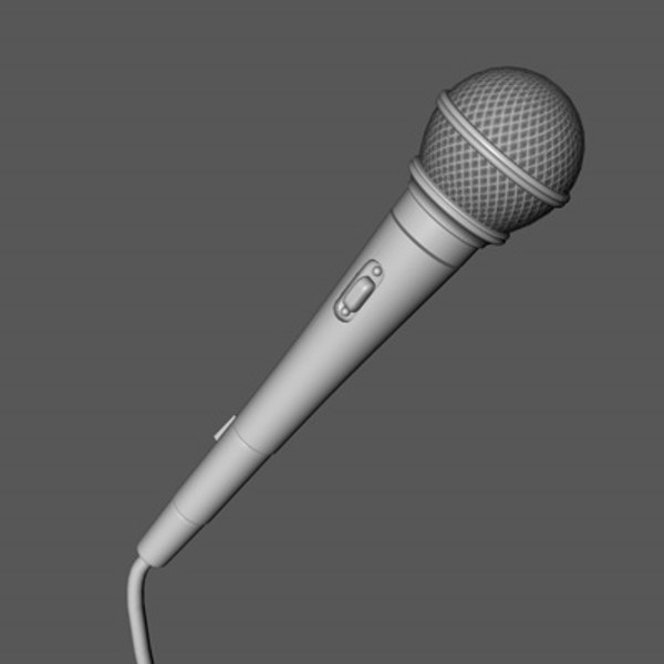 microphone mic 3d model