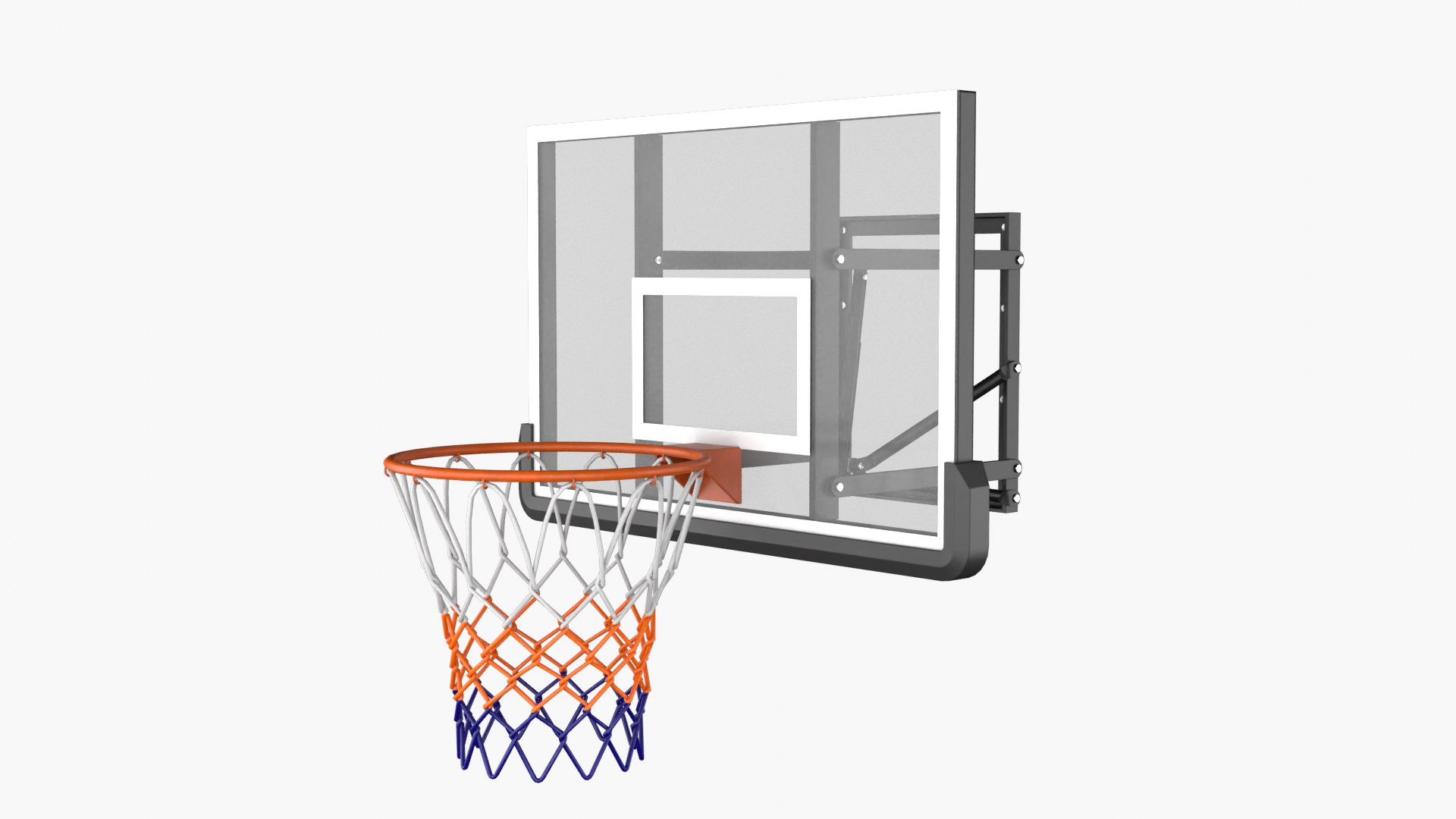 Wall Mount Basketball Hoop 3D Model - TurboSquid 1992542