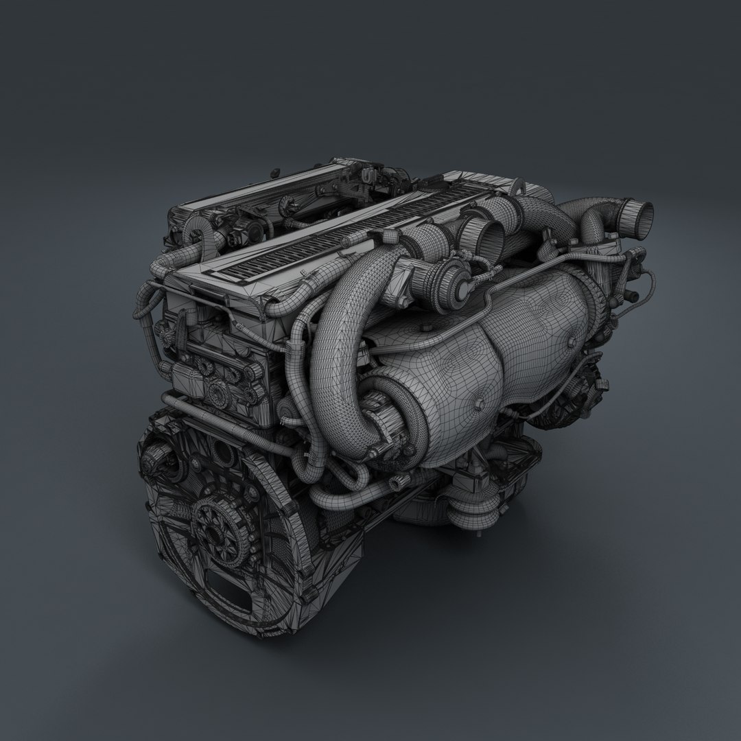 Lite Engine 1jz-gte 3d Max