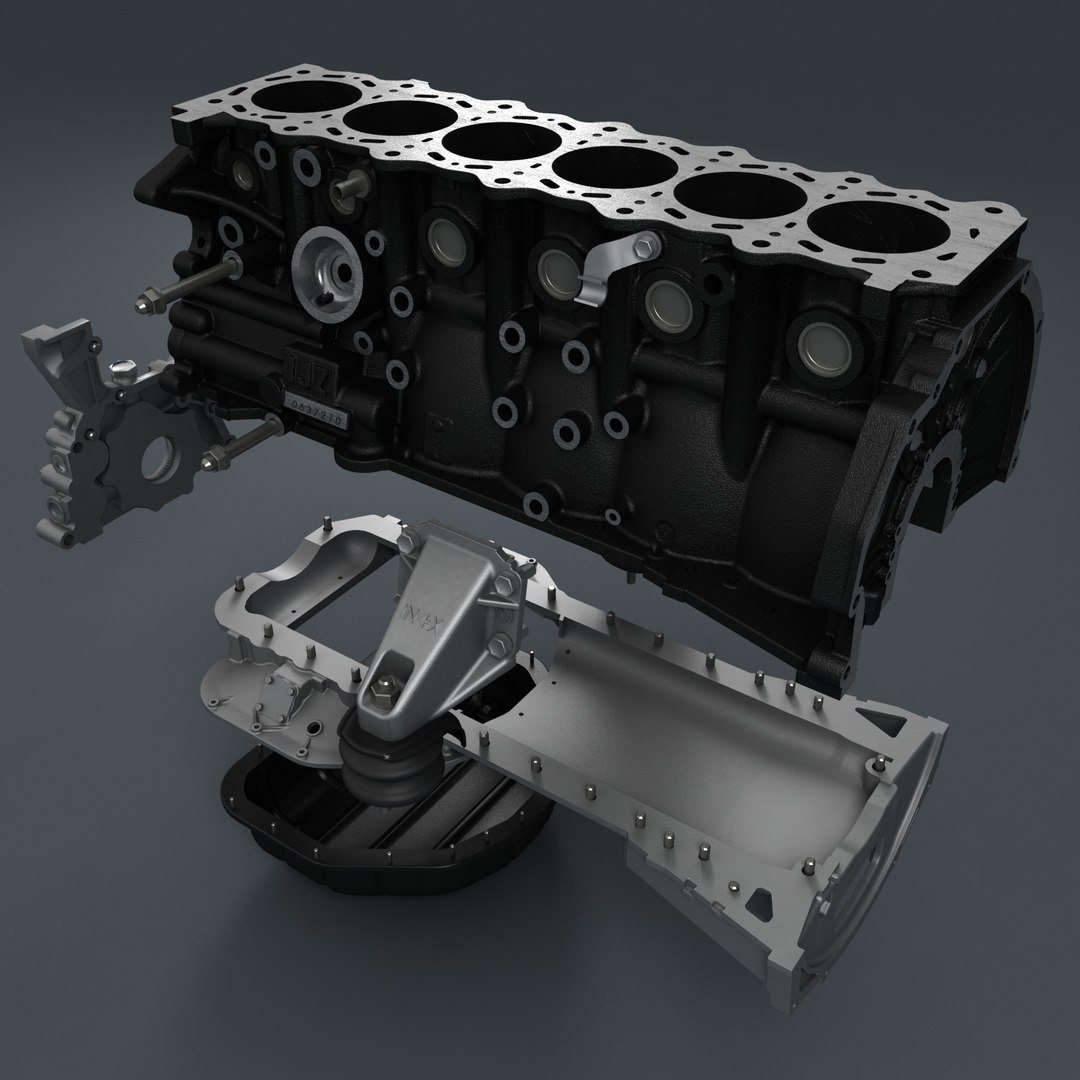Lite Engine 1jz-gte 3d Max