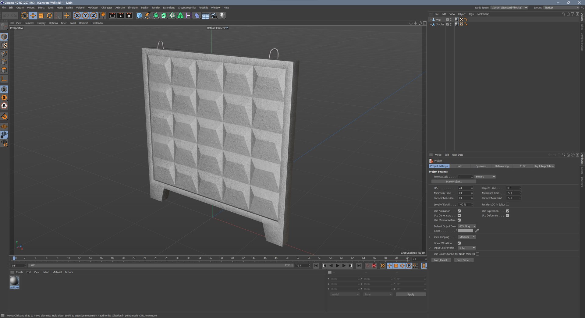 Concrete Wall 3D Model - TurboSquid 2292984