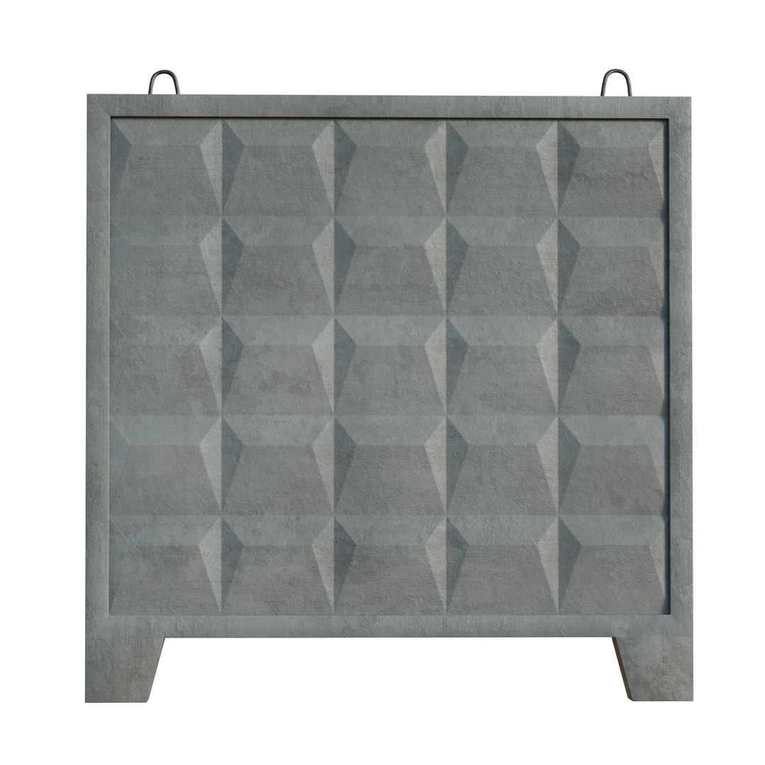 Concrete Wall 3D Model - TurboSquid 2292984