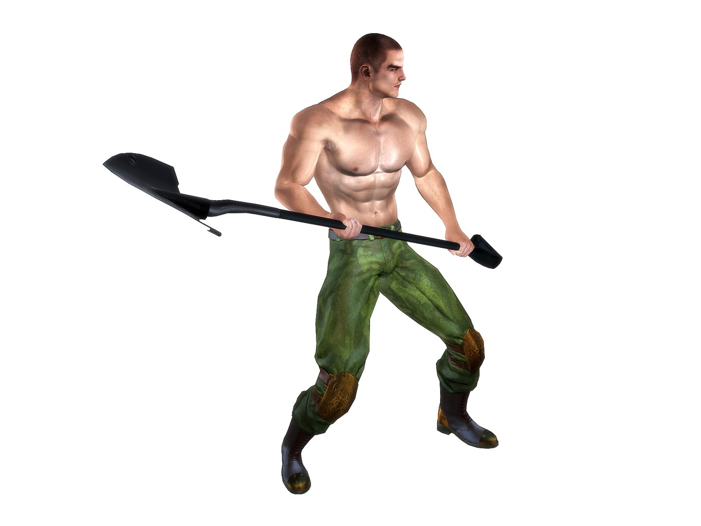 3d soldier shooting games model