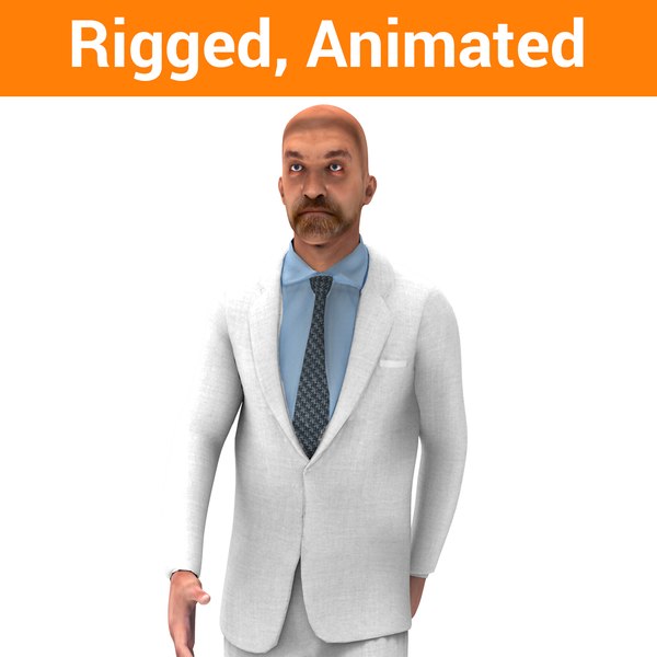 3D man rigged character animation model - TurboSquid 1207206