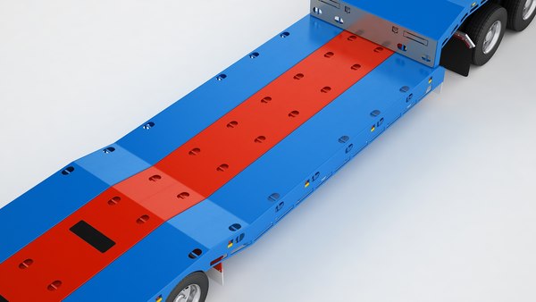 Semi Truck Generic Drake Trailer 02 3D - TurboSquid 1825161