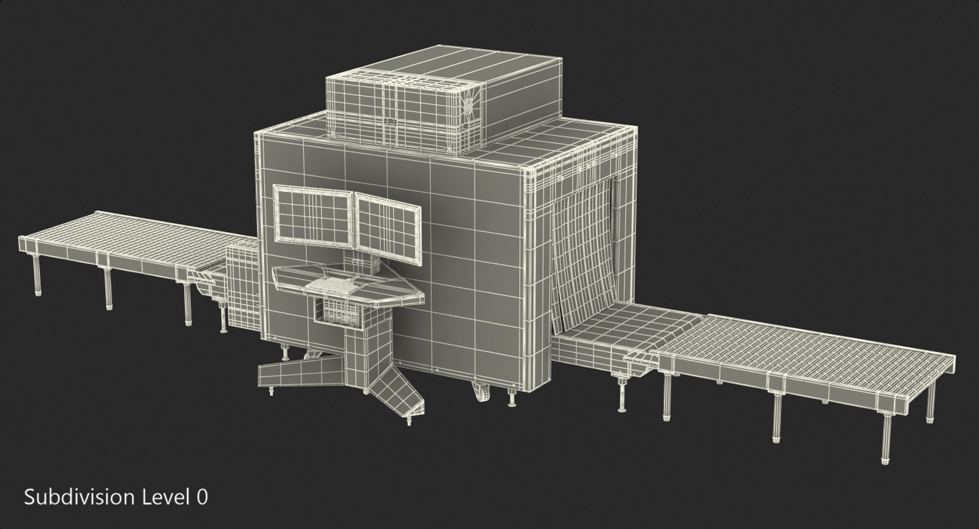 X-ray Luggage Scanner Check 3D Model - TurboSquid 1291900