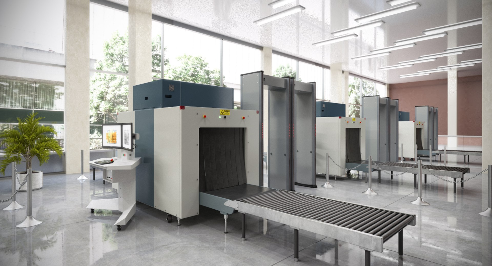 X-ray Luggage Scanner Check 3D Model - TurboSquid 1291900