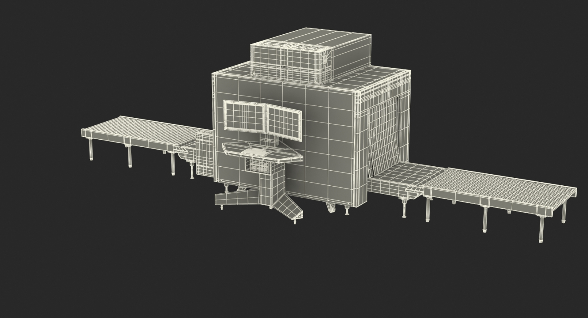 X-ray Luggage Scanner Check 3D Model - TurboSquid 1291900