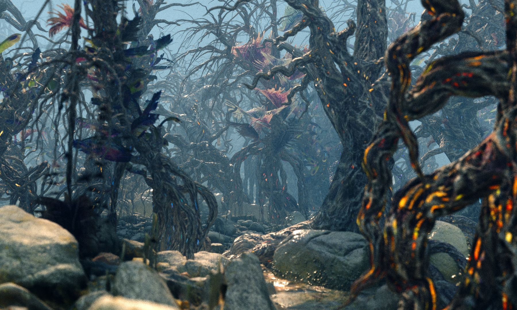 Alien Forest Tree 3D Model - TurboSquid 1495336