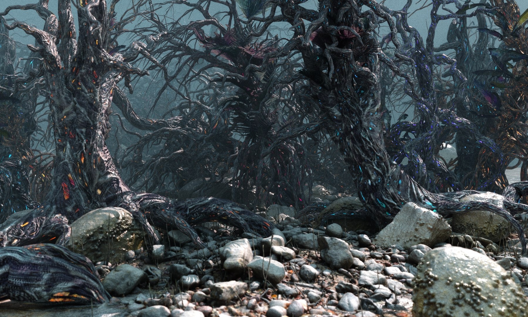 Alien Forest Tree 3D Model - TurboSquid 1495336