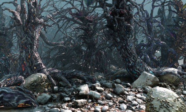 Alien forest tree 3D model - TurboSquid 1495336