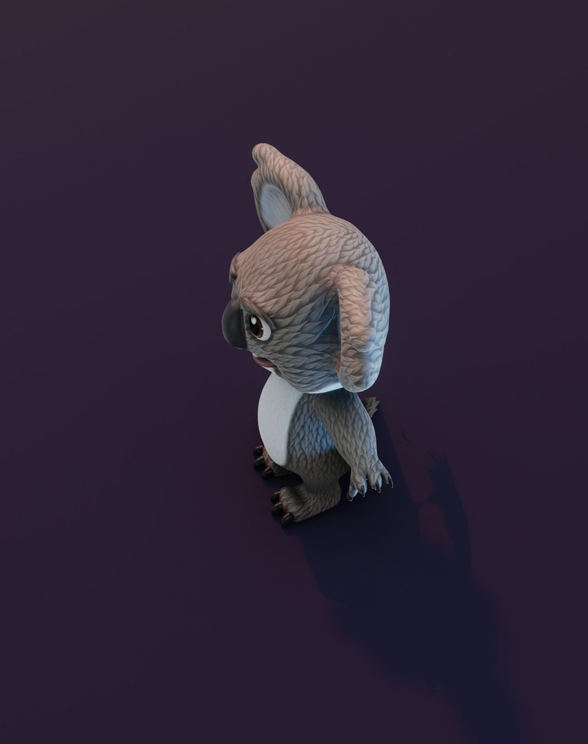 3D Cartoon Koala 3D Model - TurboSquid 1981252
