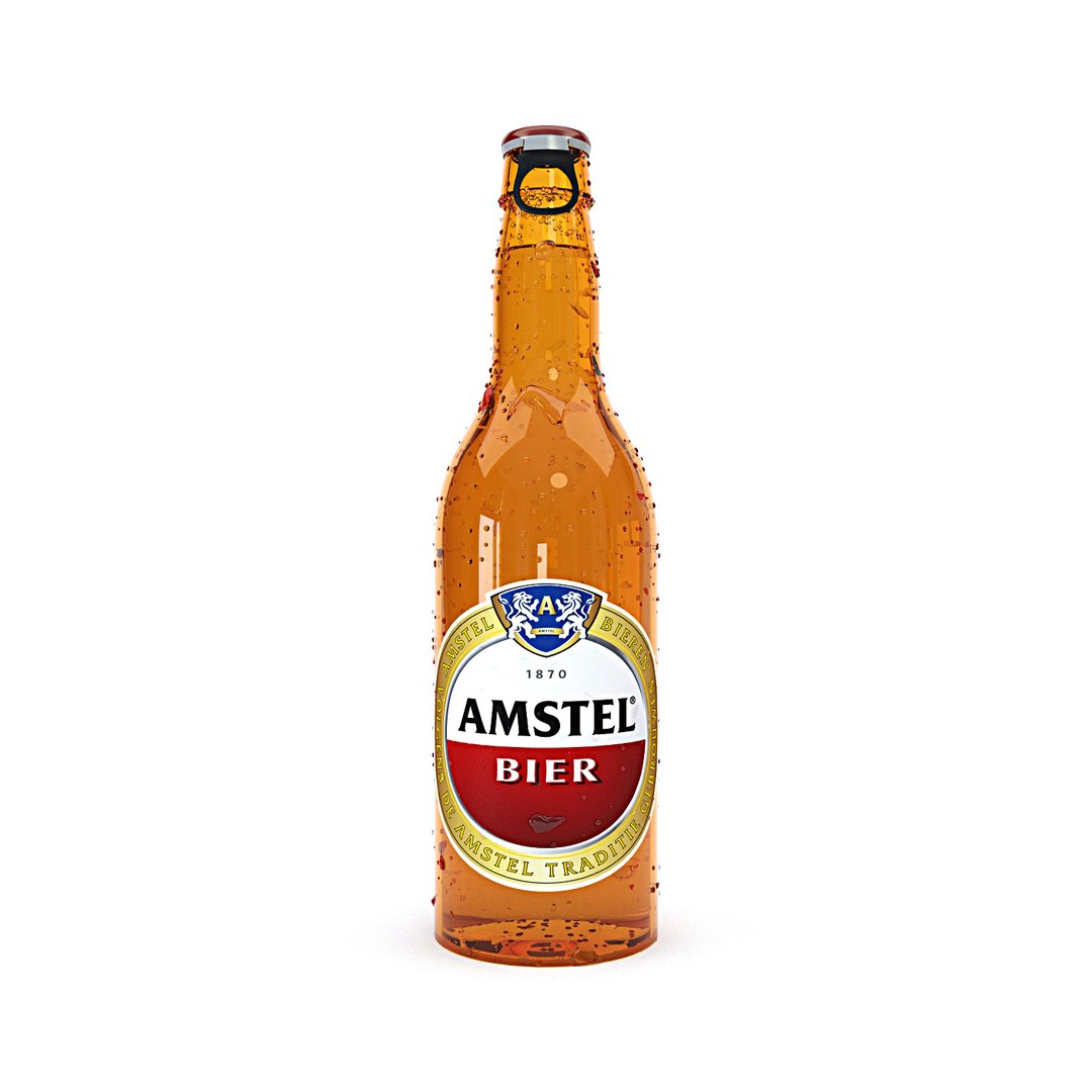 Modeled amstel bottle 3D model - TurboSquid 1551307