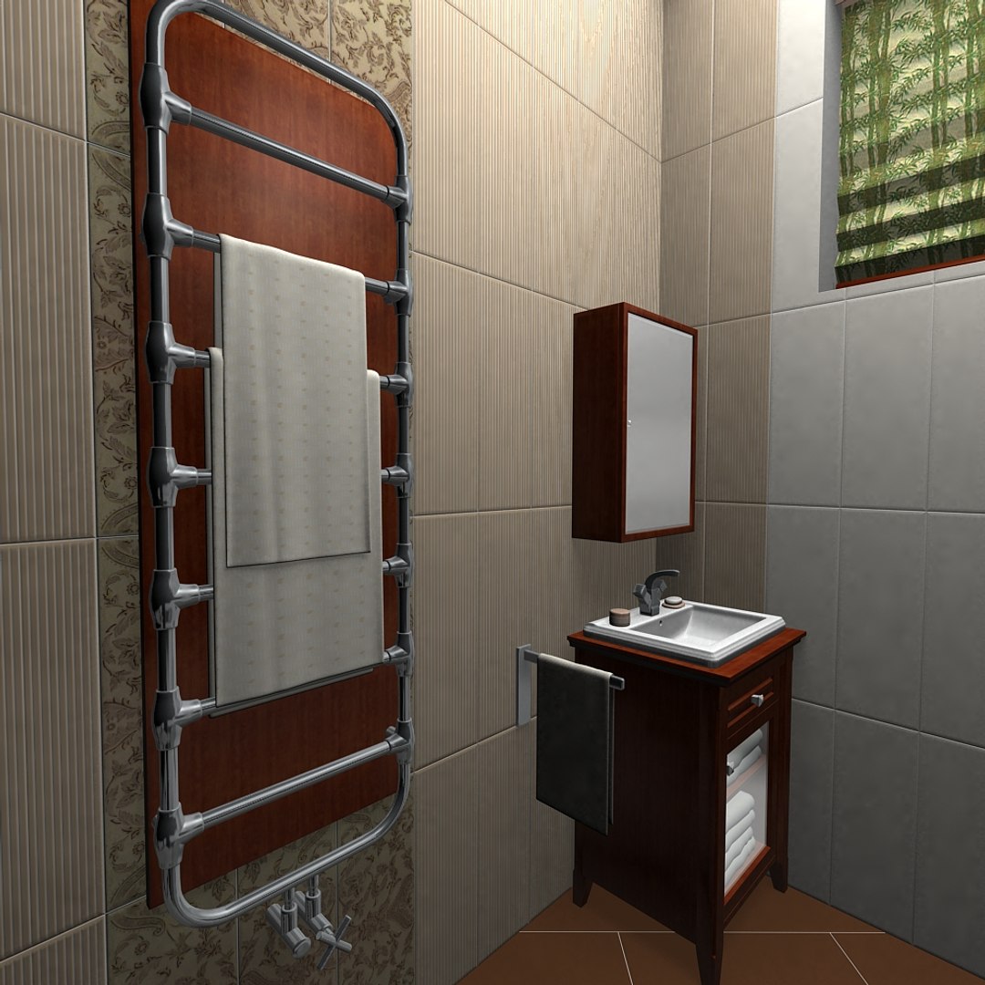 bathroom tiles 3d model