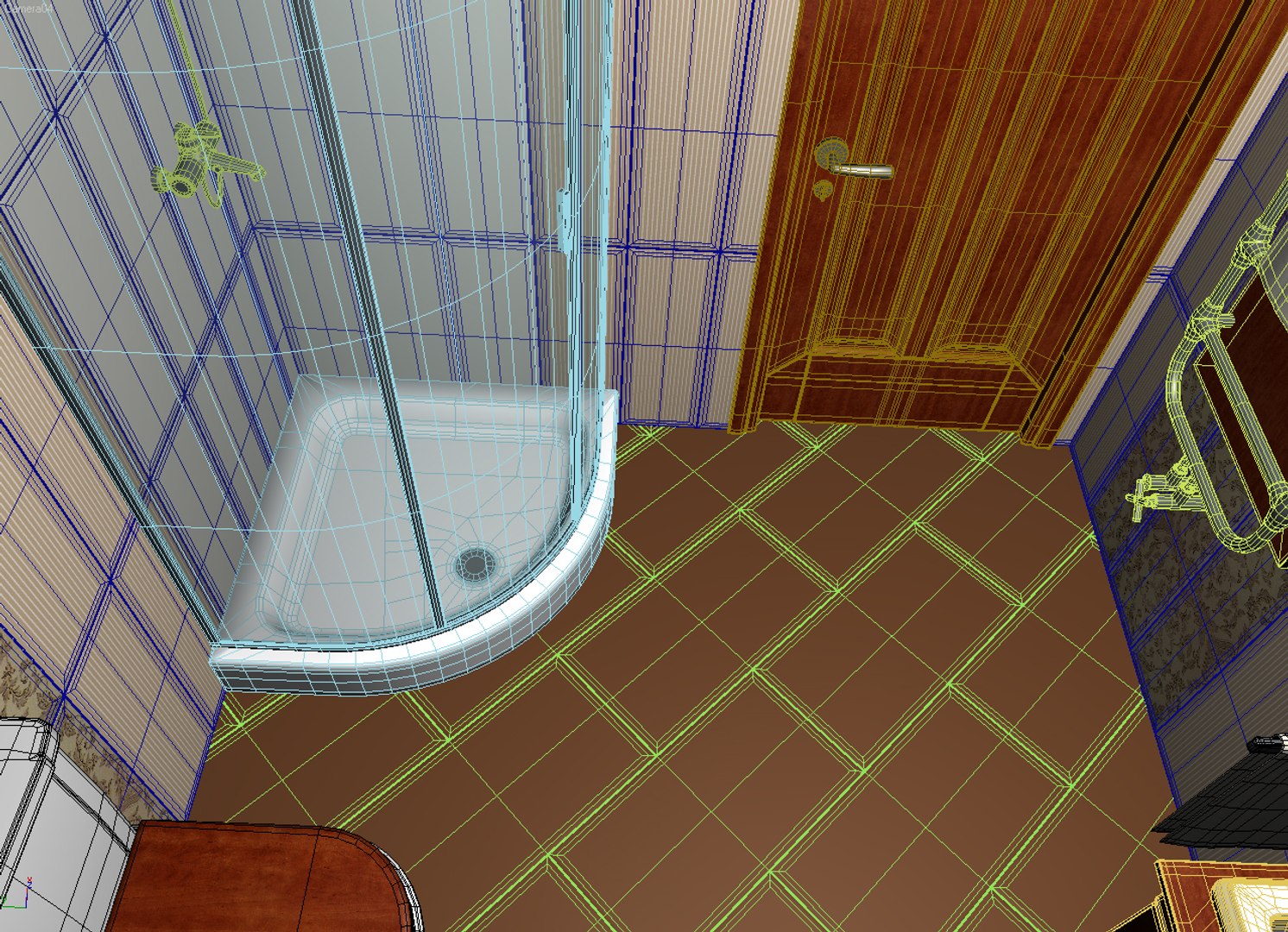 bathroom tiles 3d model