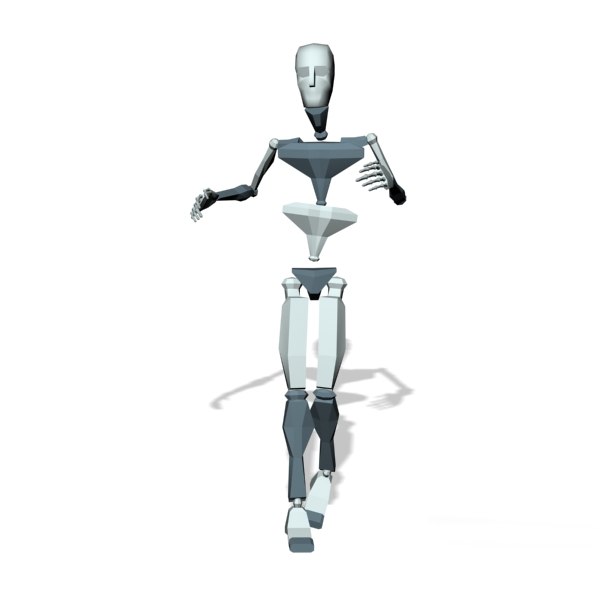 Motion Character Studio Biped walk hurry capture