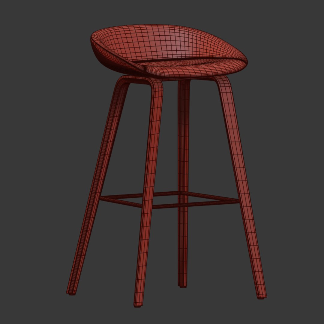 Hay Aas 32 Barstool 3D Model - TurboSquid 1536365