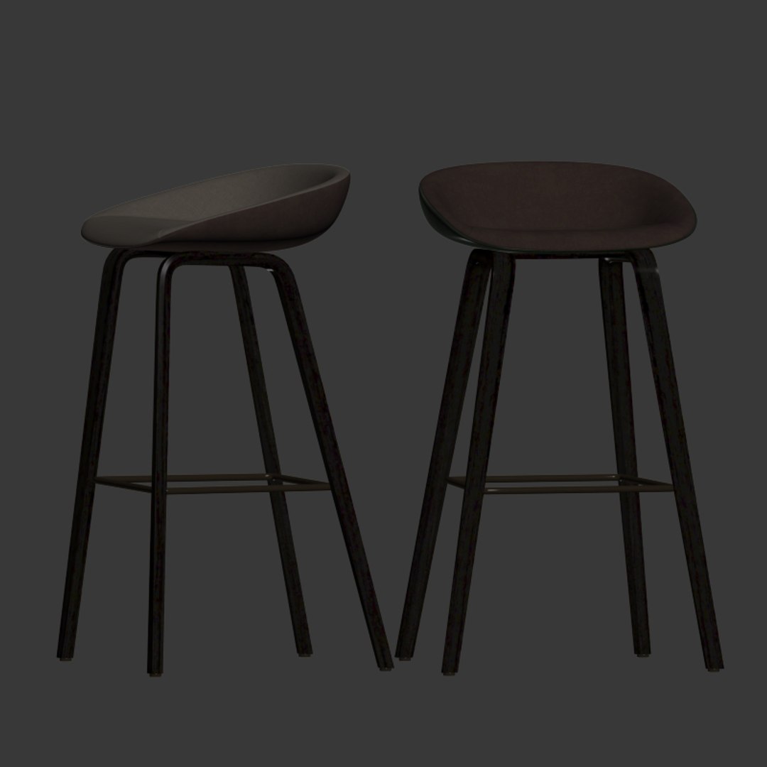 Hay Aas 32 Barstool 3D Model - TurboSquid 1536365