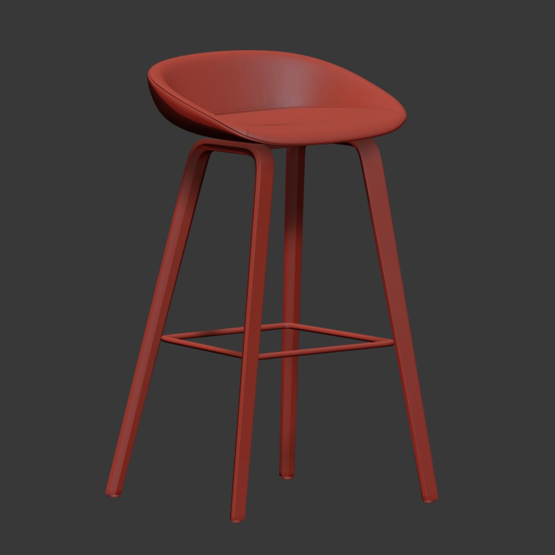 Hay Aas 32 Barstool 3D Model - TurboSquid 1536365
