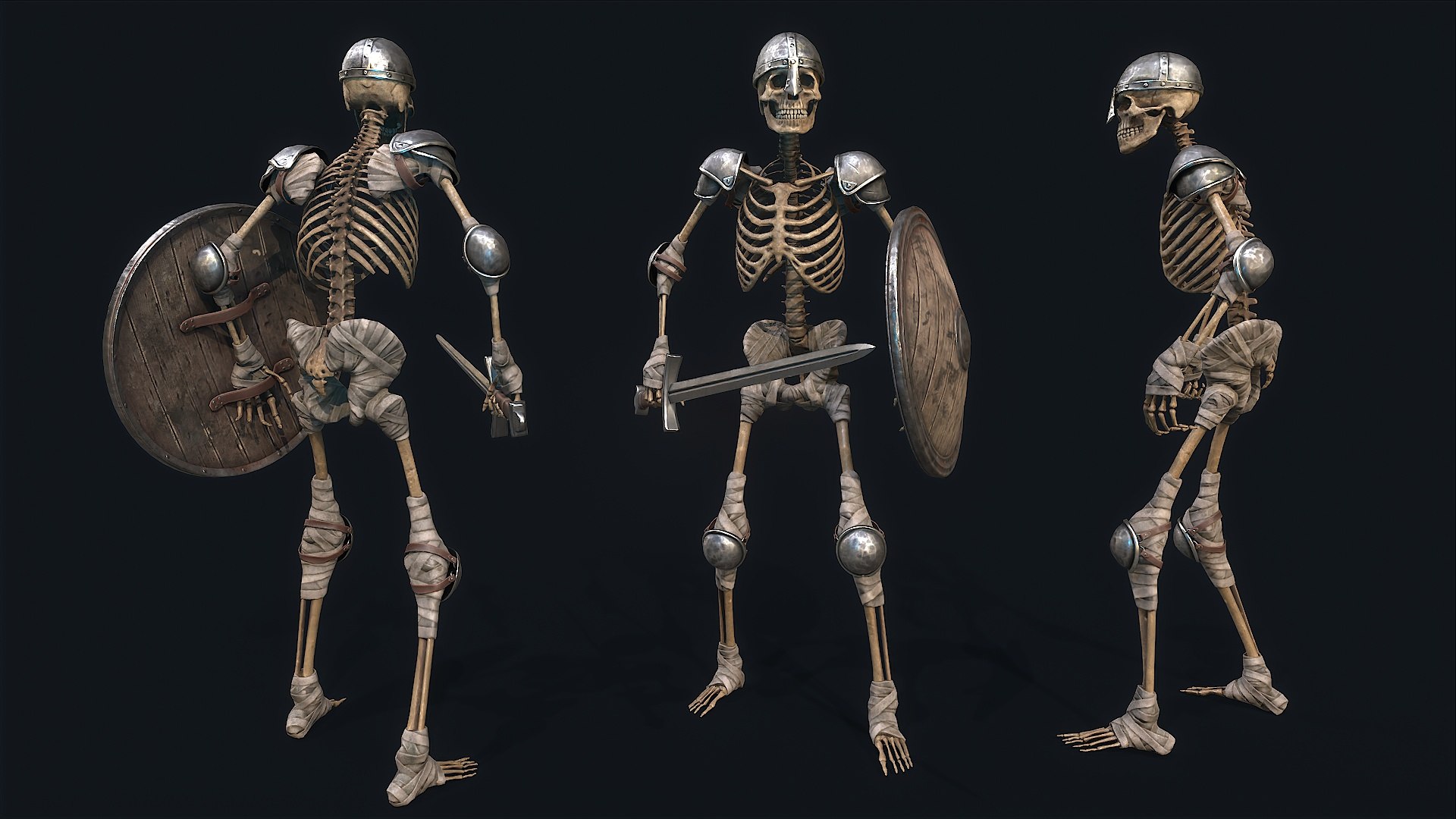 Medieval Skeleton Knight 3D Model - TurboSquid 2229003