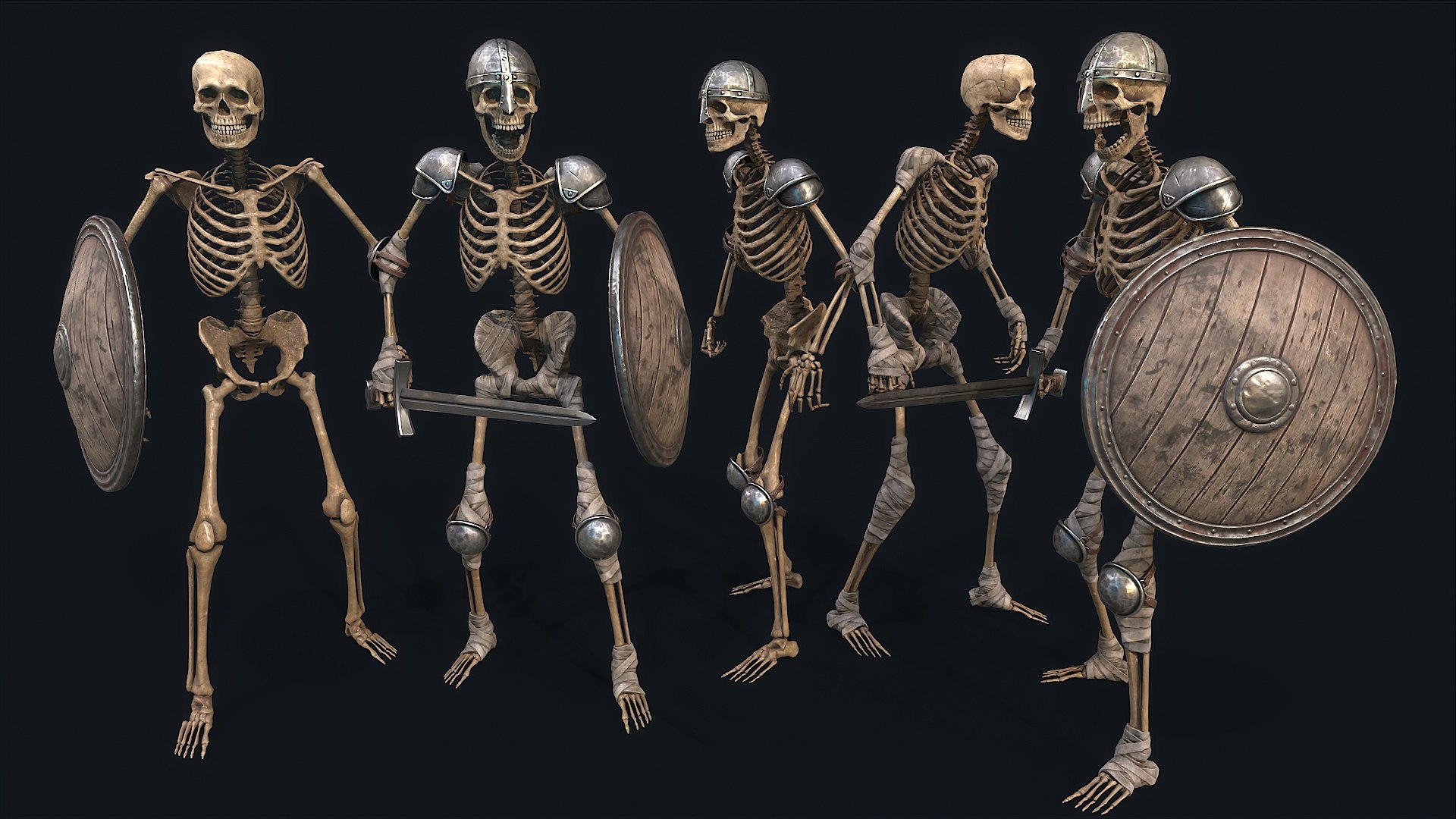Medieval Skeleton Knight 3D Model - TurboSquid 2229003