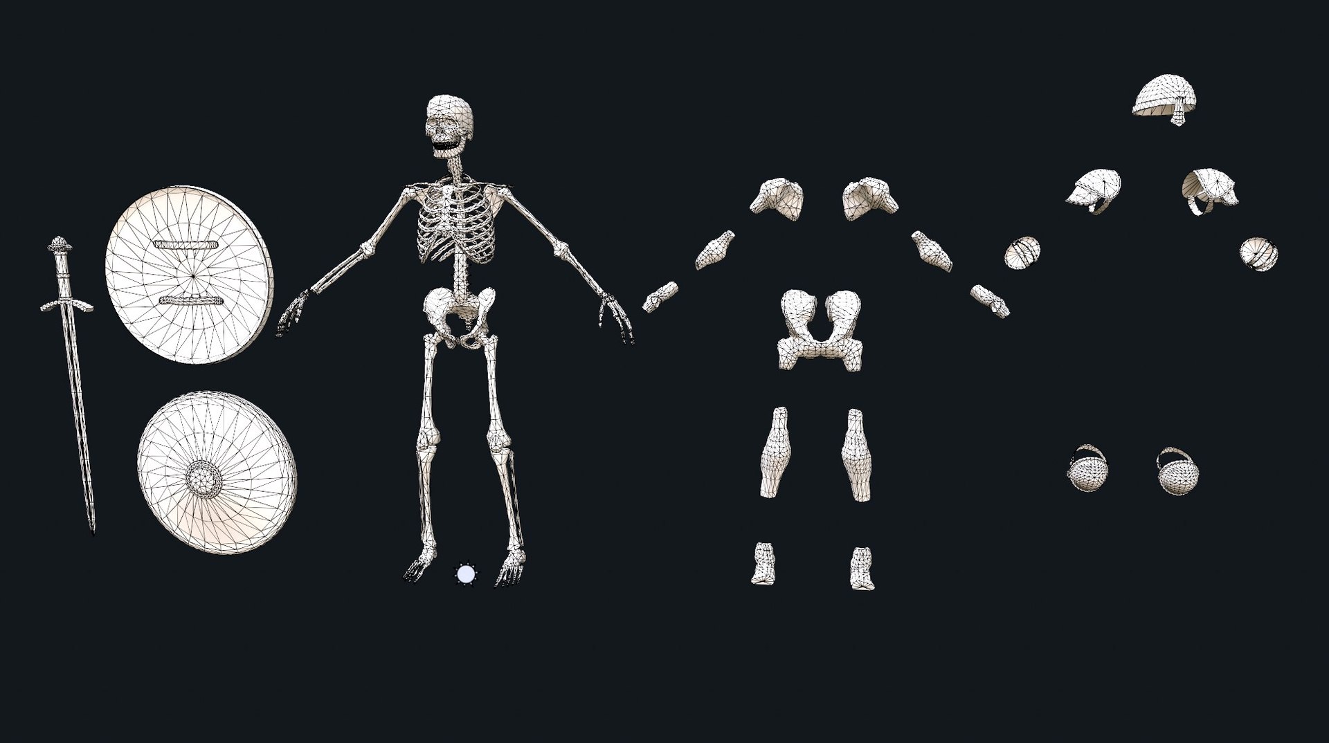 Medieval Skeleton Knight 3D Model - TurboSquid 2229003