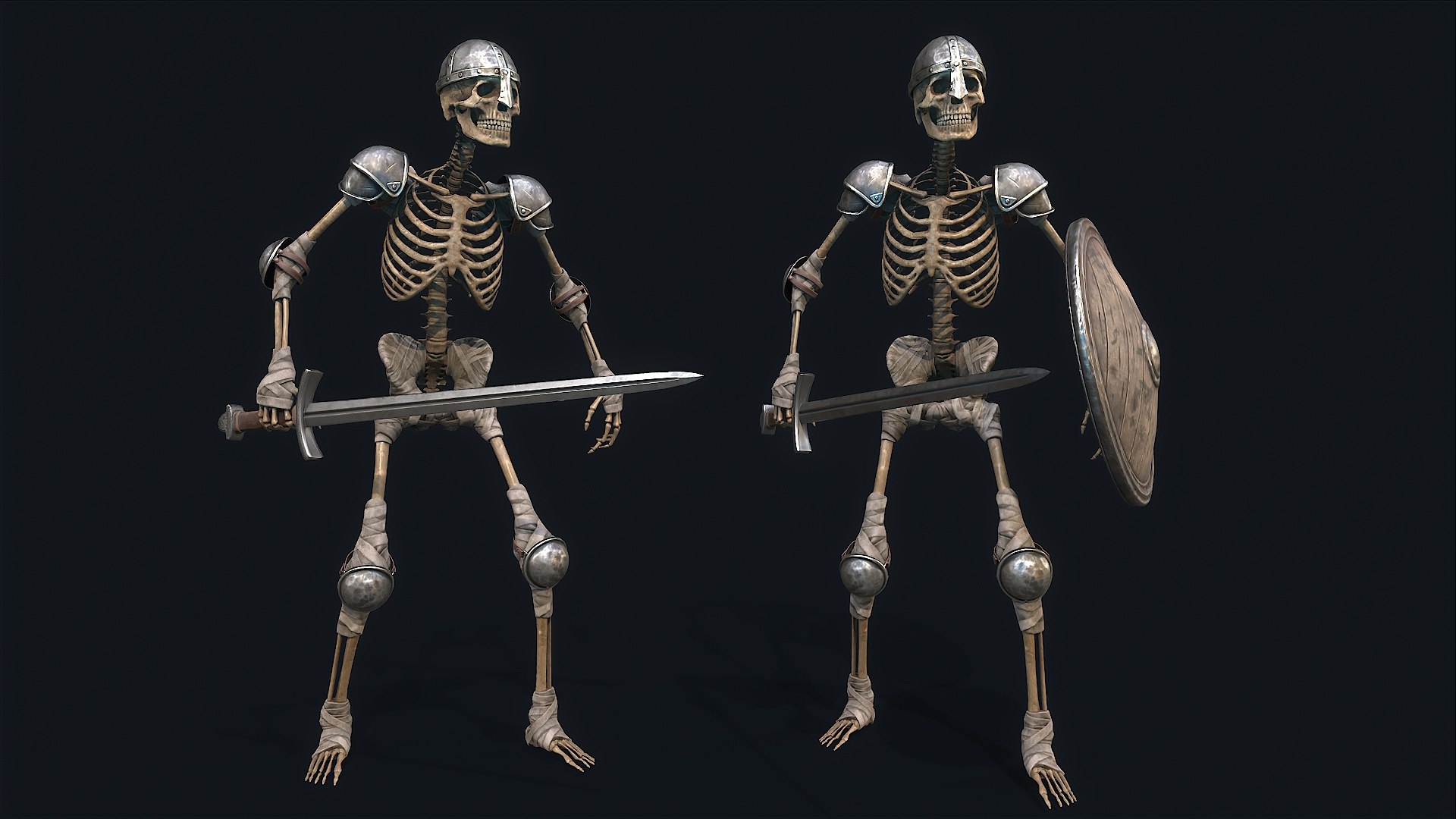 Medieval Skeleton Knight 3D Model - TurboSquid 2229003