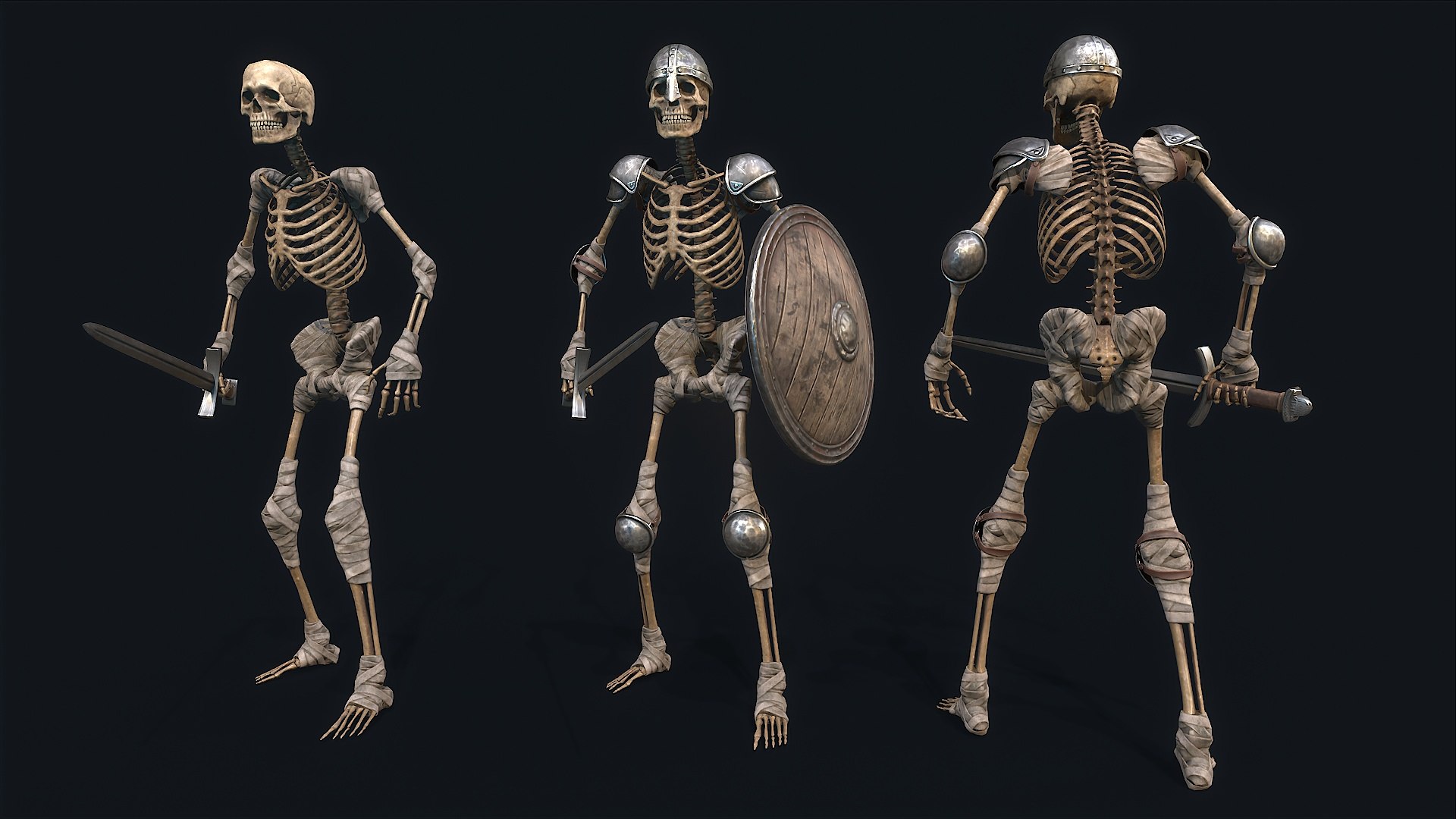 Medieval Skeleton Knight 3D Model - TurboSquid 2229003