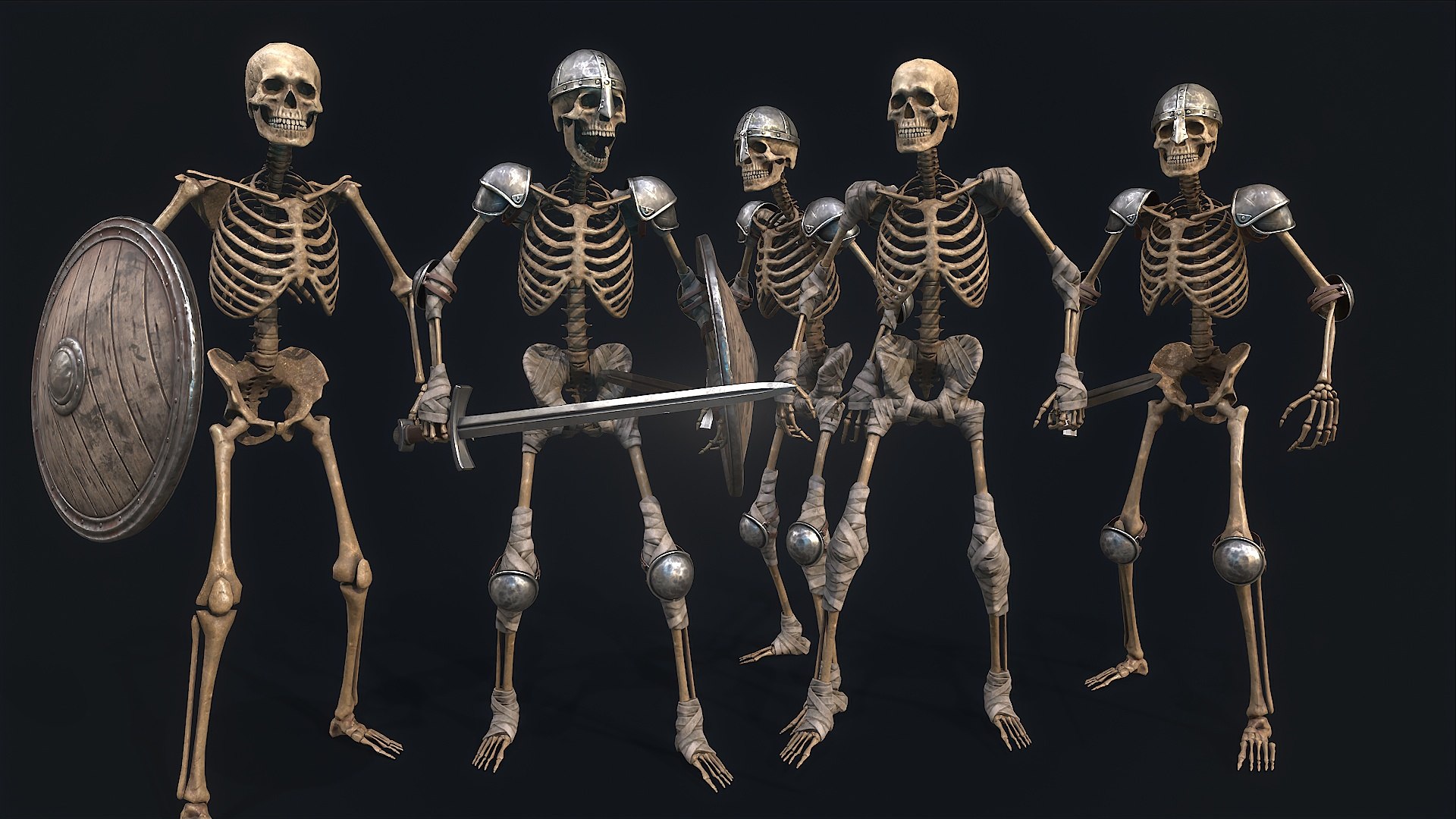 Medieval Skeleton Knight 3D Model - TurboSquid 2229003