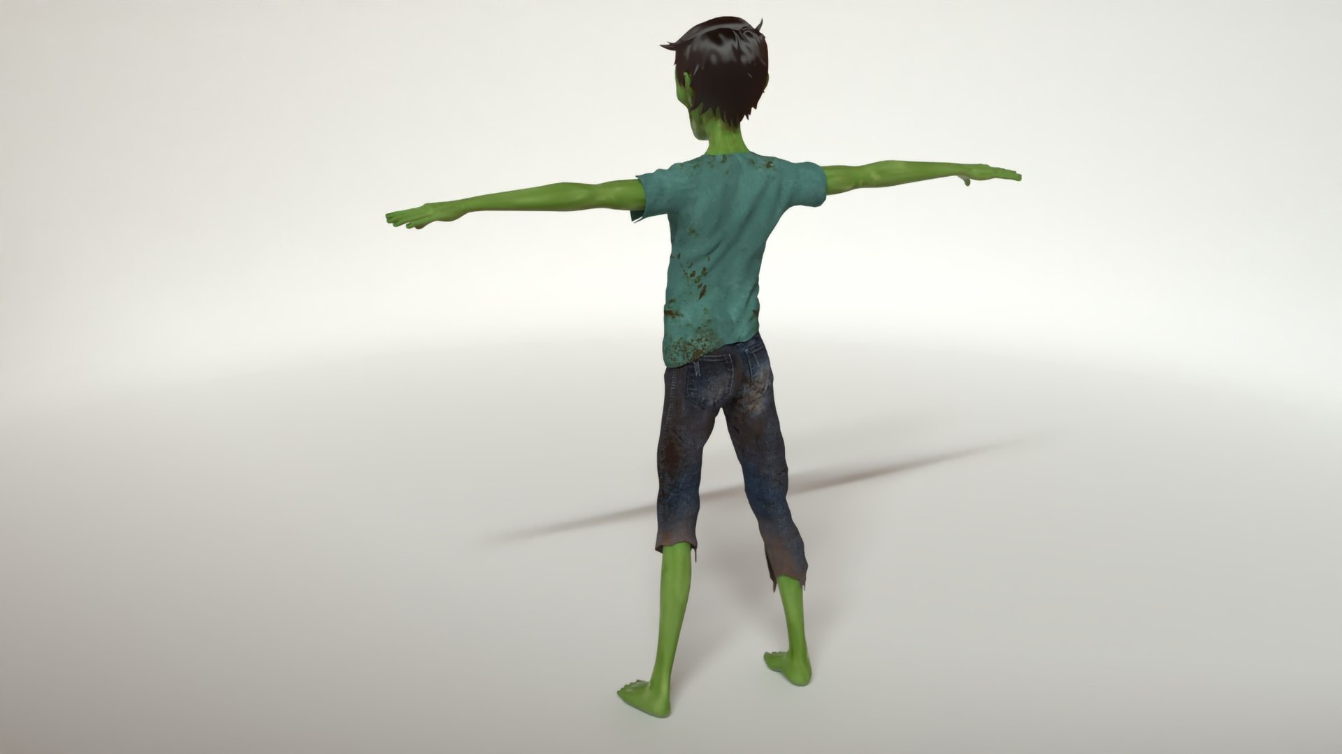 3D Zombie Boy model - TurboSquid 2173165