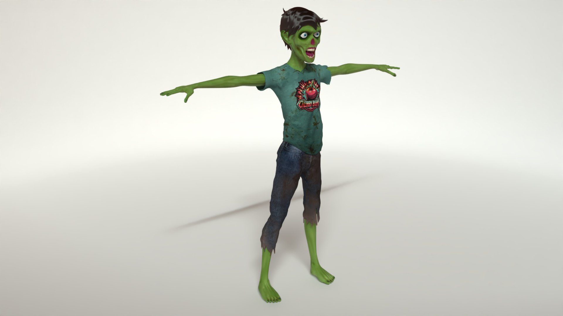 3D Zombie Boy model - TurboSquid 2173165