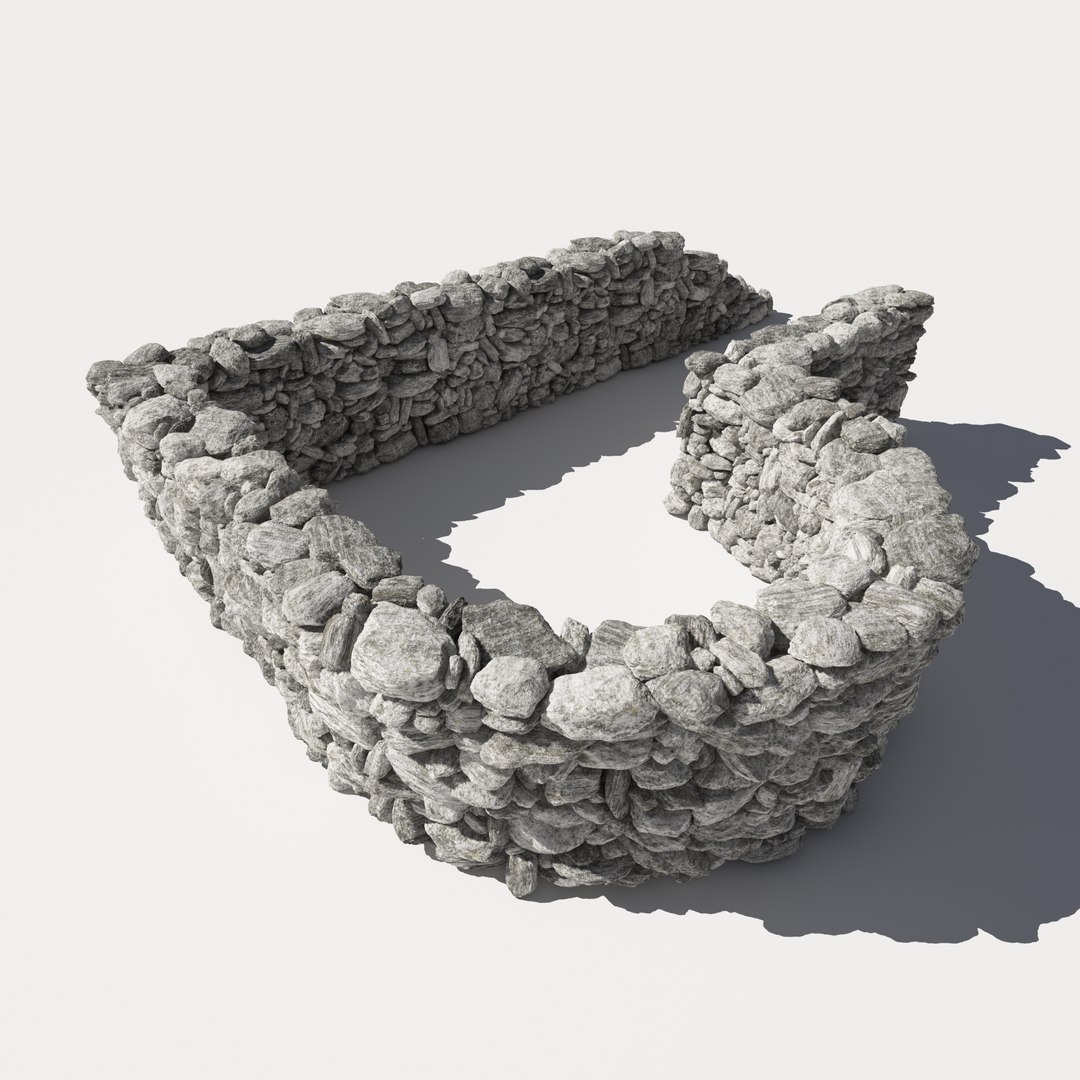 3ds Stone Wall - Rocks
