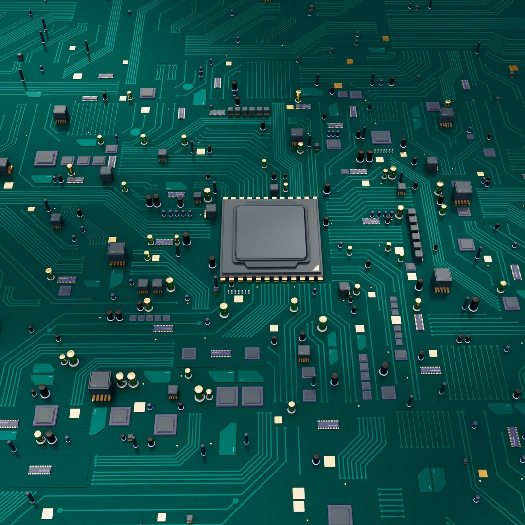 Modern PC Server Motherboard CPU 3D Scene Model - TurboSquid 2190170