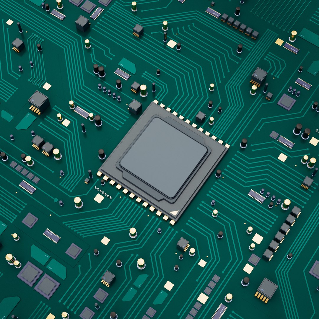 Modern PC Server Motherboard CPU 3D Scene Model - TurboSquid 2190170