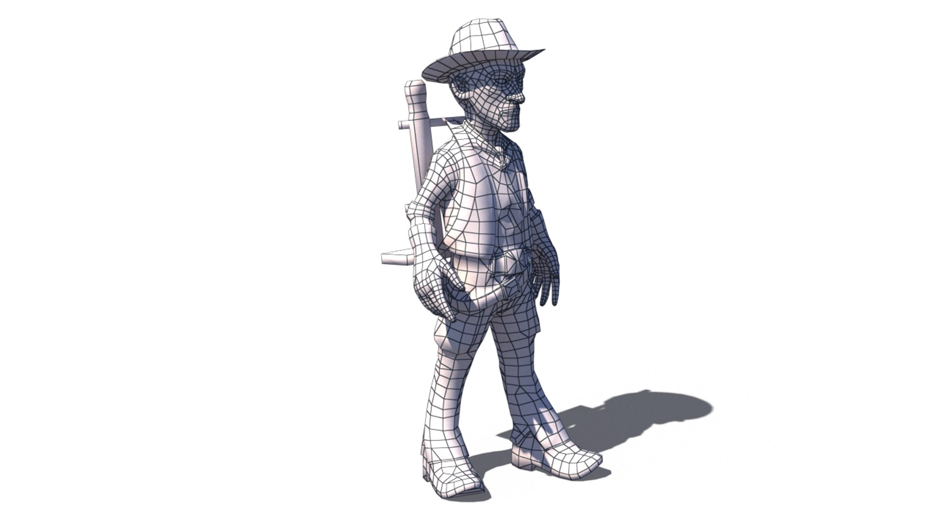 3D Cartoon Man Redcap Rigged Character - TurboSquid 1218734